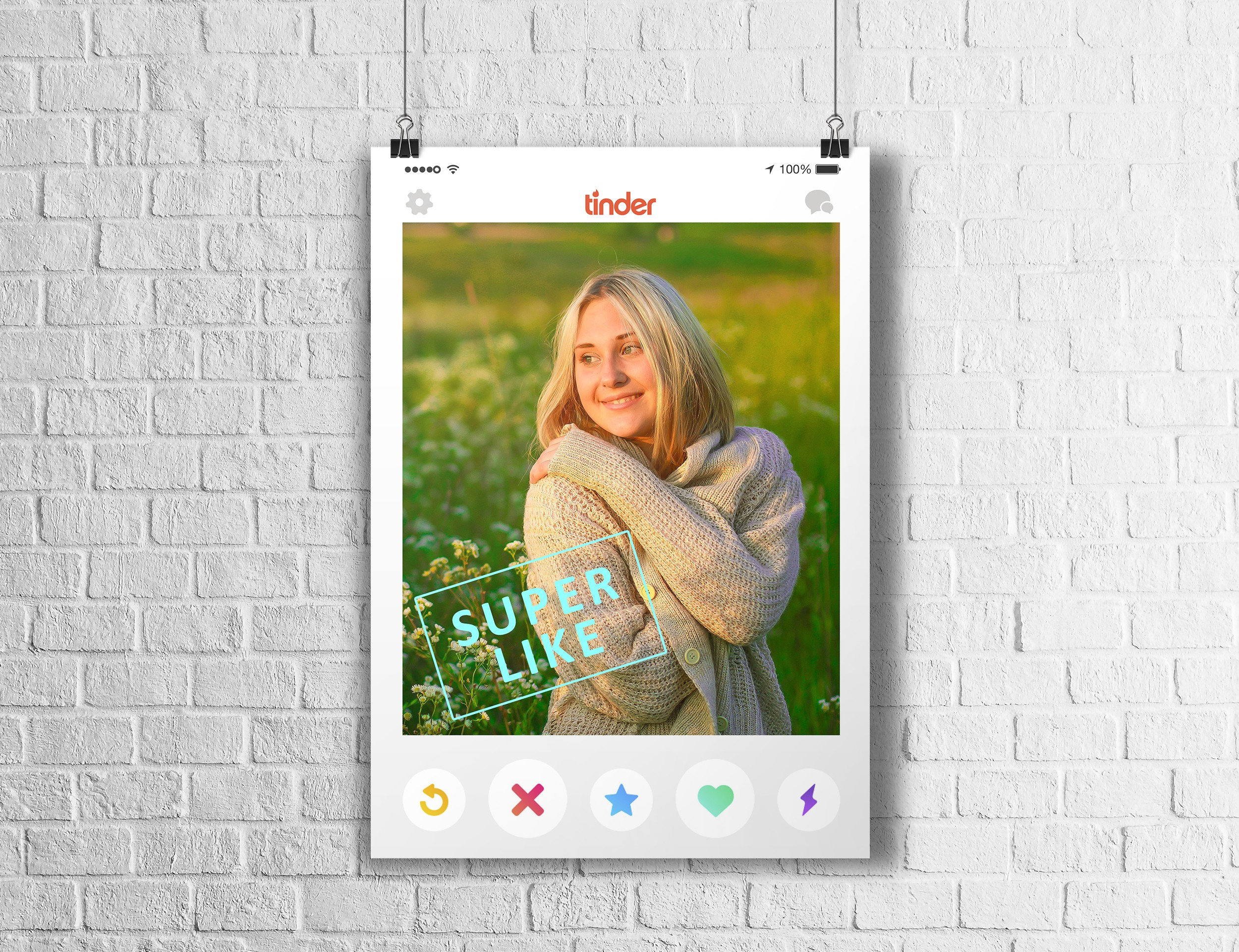 Personalized Tinder Profile With Photo, Tinder Super Like, Tinder ...