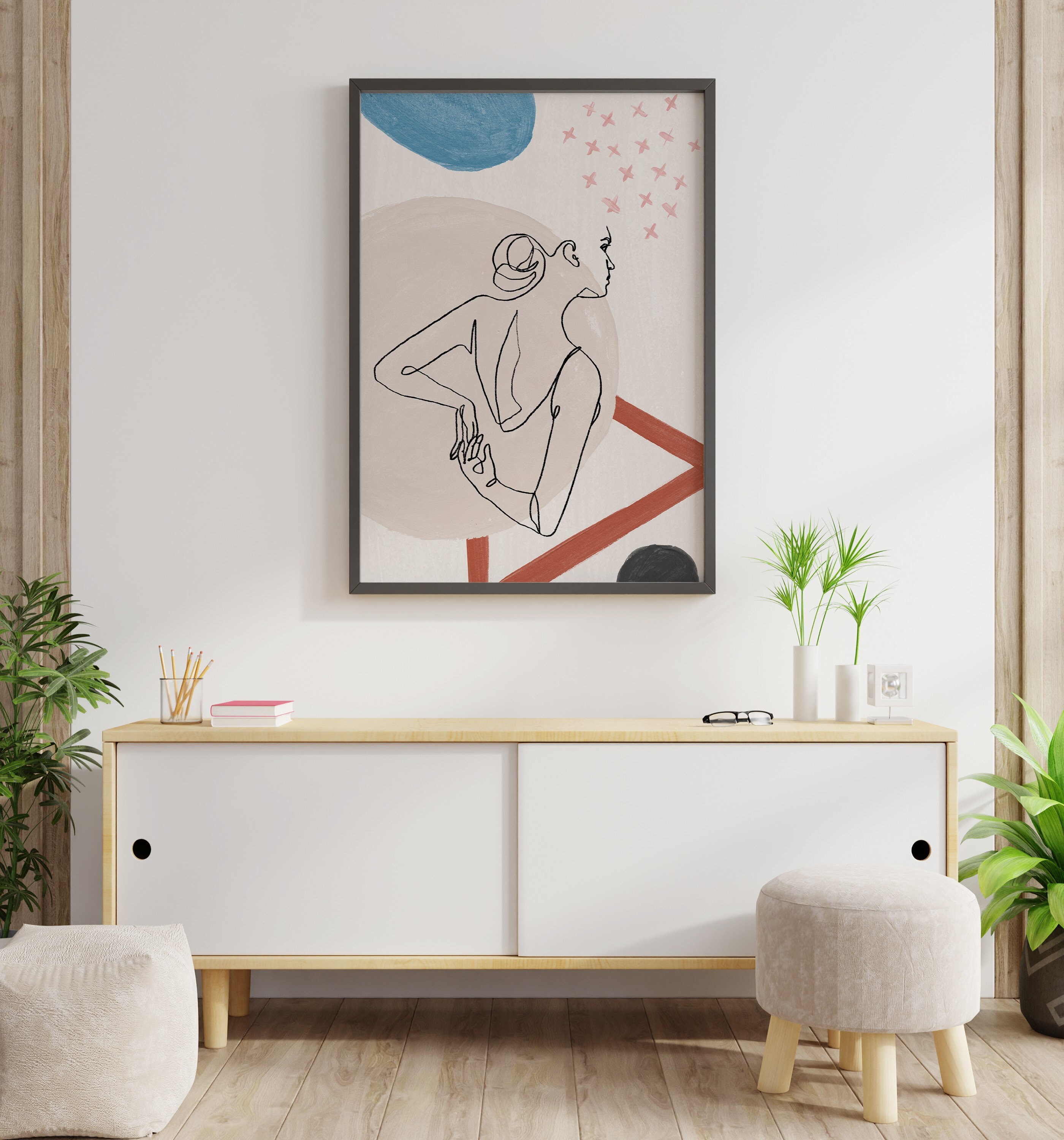 Woman Back Line Art Line Drawing One Line Outline Female | Etsy