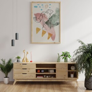 Bodybuilder Art Print Abstract Man Body Line Art Muscular - Etsy