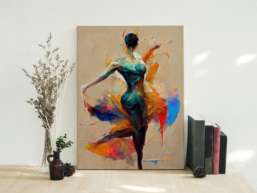 Female Dancer in an Abstract Style | Full Body | Contemporary Art ...