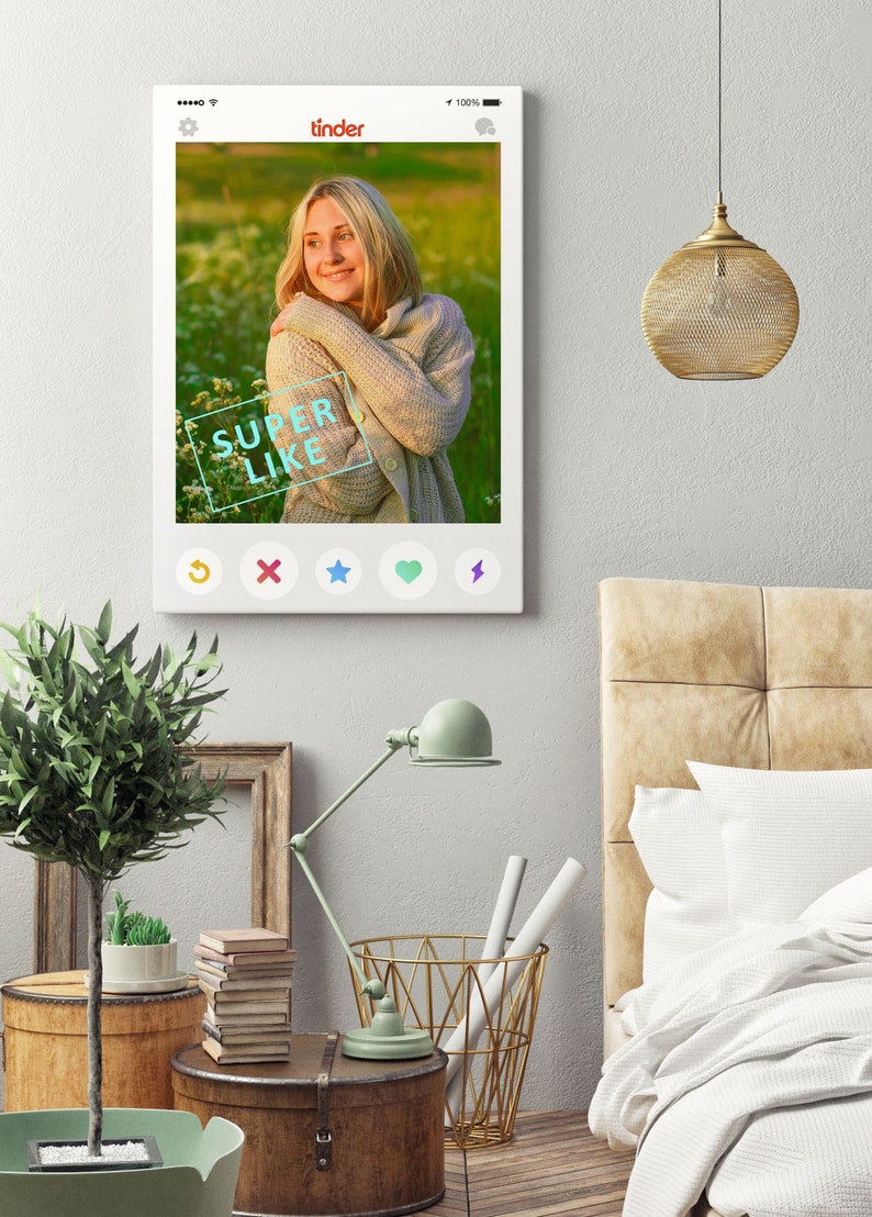 Personalized Tinder Profile With Photo Tinder Super Like - Etsy