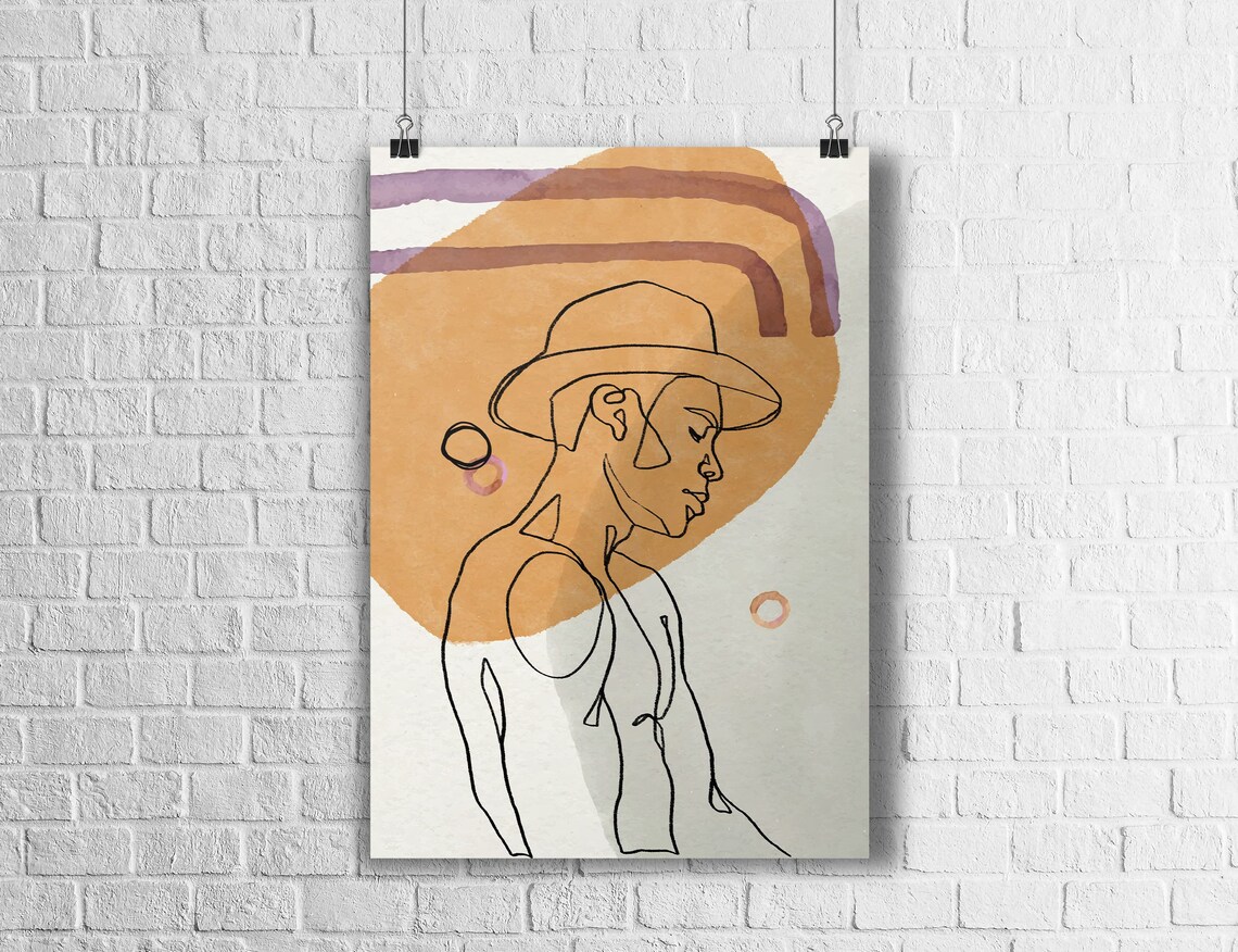 One Line Male Contour Muscular Man Art Male Body Line Art - Etsy