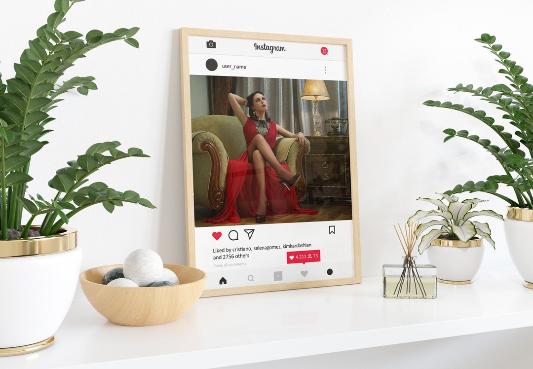 Printable Personalized Instagram Post, Custom Gift With Photo ...