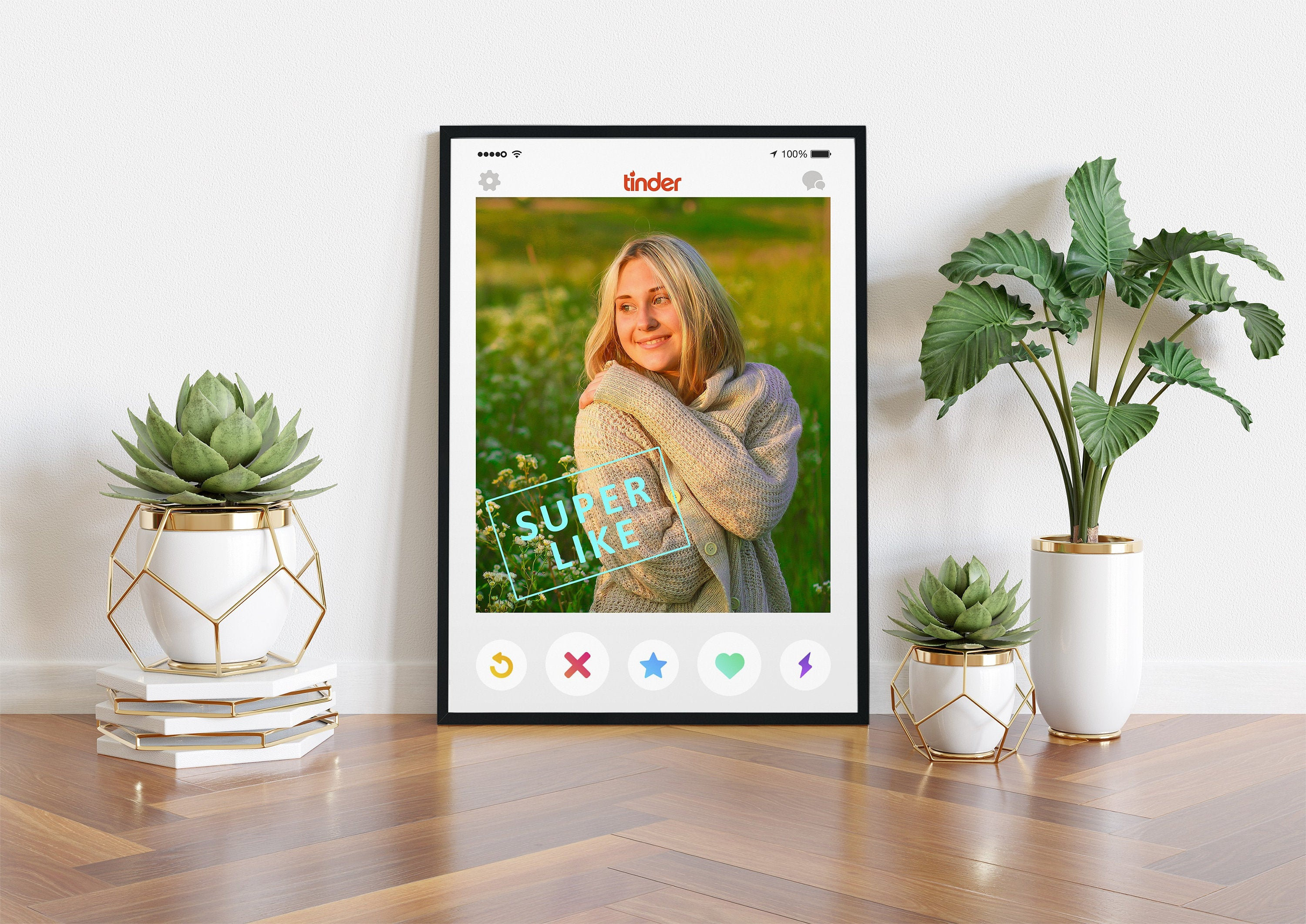 Personalized Tinder Profile With Photo, Tinder Super Like, Tinder ...