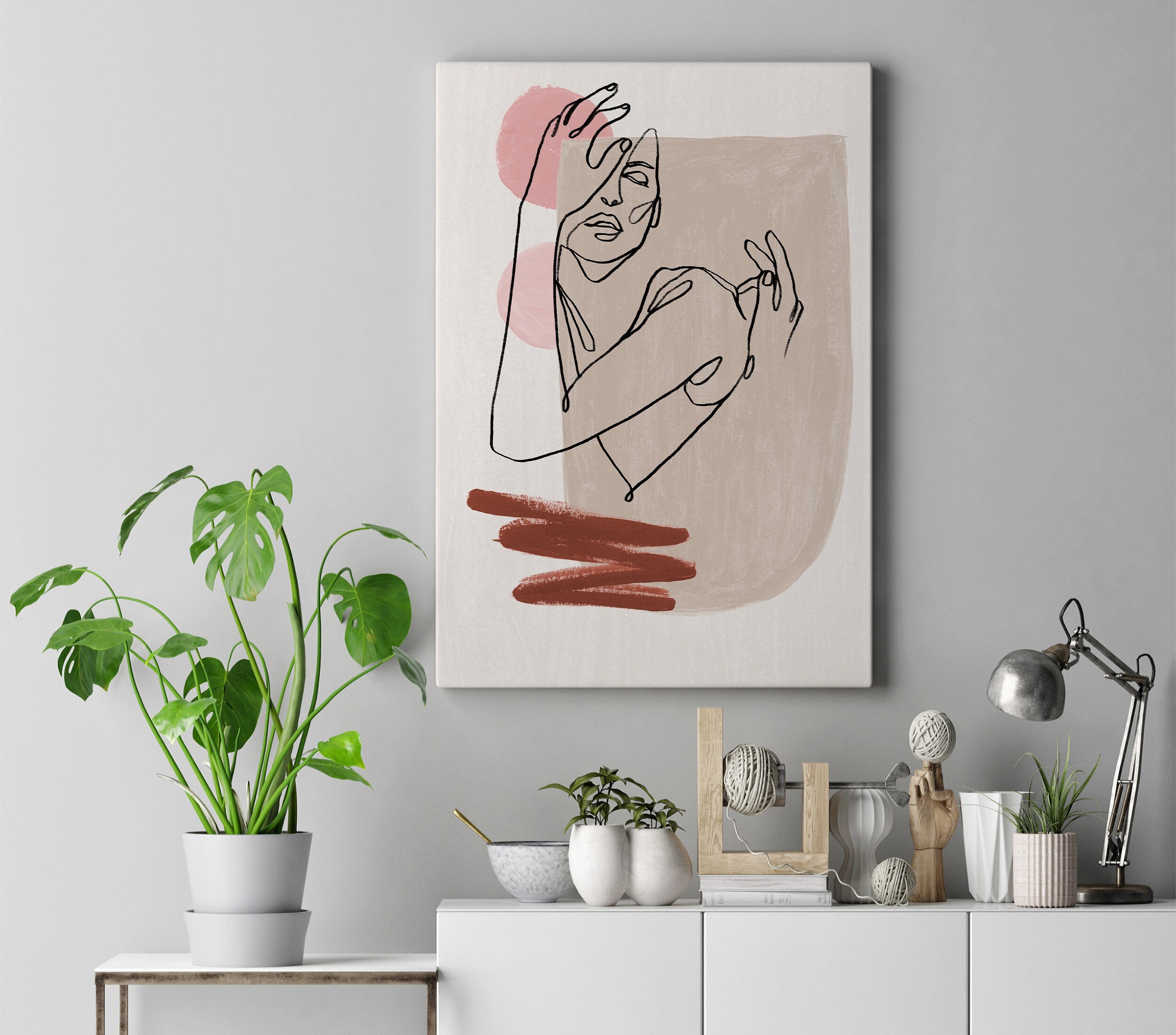 Woman Line Art Line Drawing One Line Outline Female - Etsy