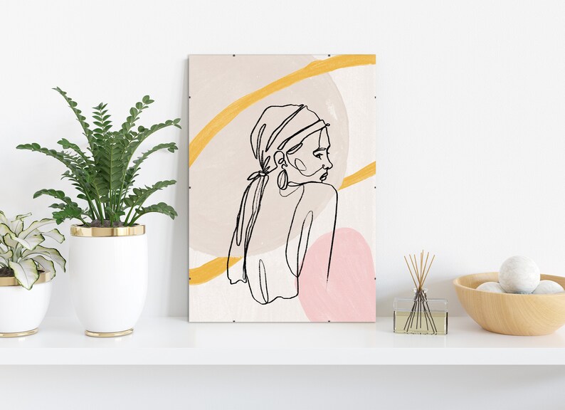 Woman Back Line Art Line Drawing One Line Outline Female - Etsy