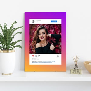 Personalized Social Media Post, Custom Gift With Photo, Social Media ...