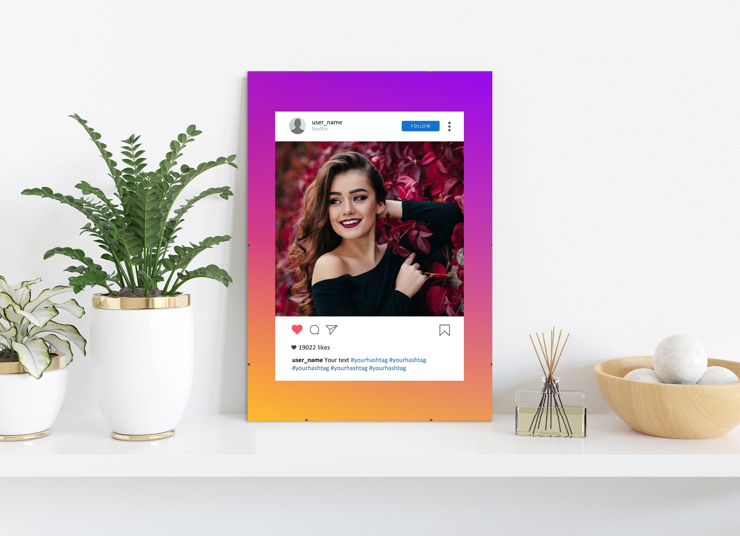 Personalized Social Media Post Custom Gift With Photo Social - Etsy