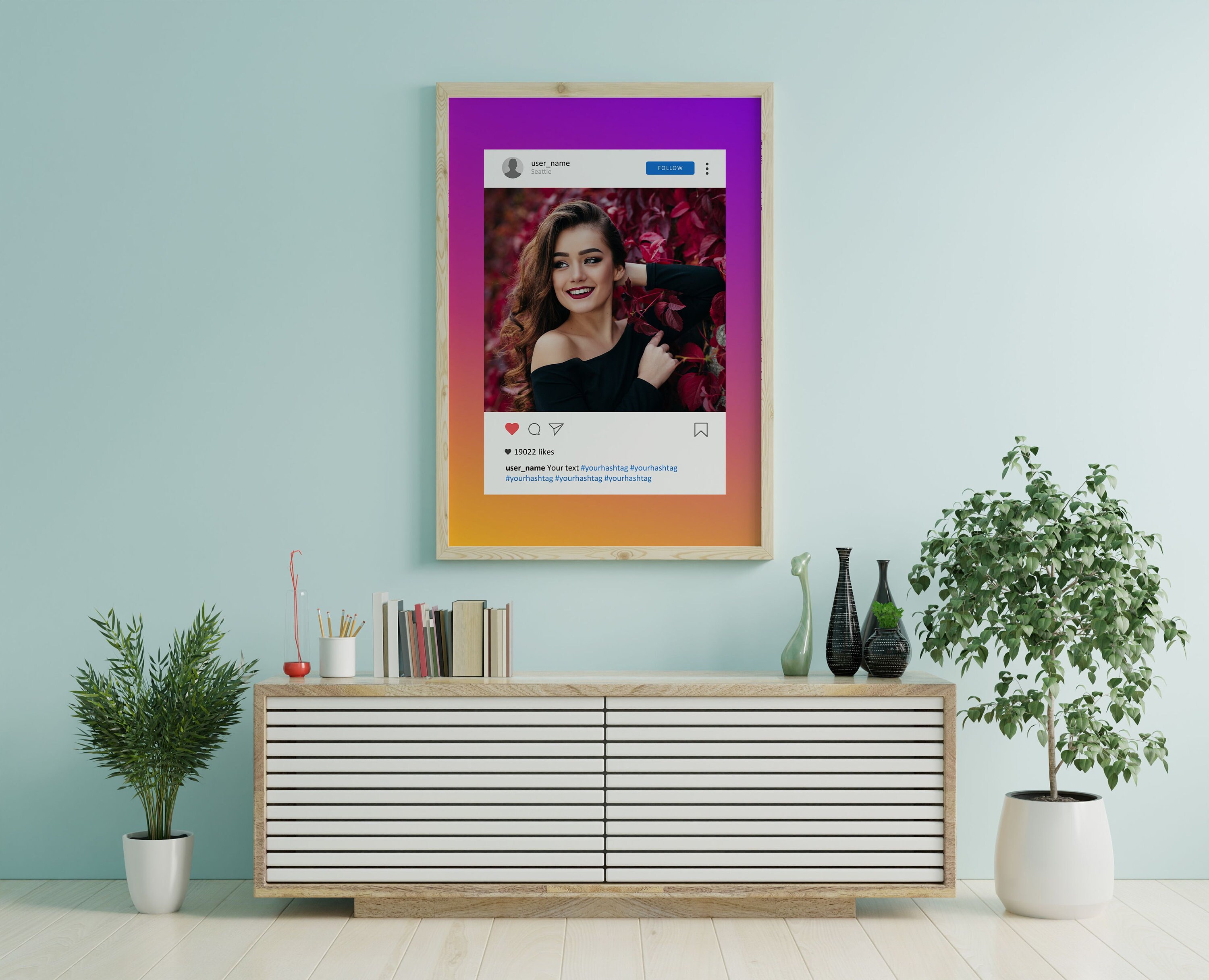 Personalized Social Media Post Custom Gift With Photo Social - Etsy
