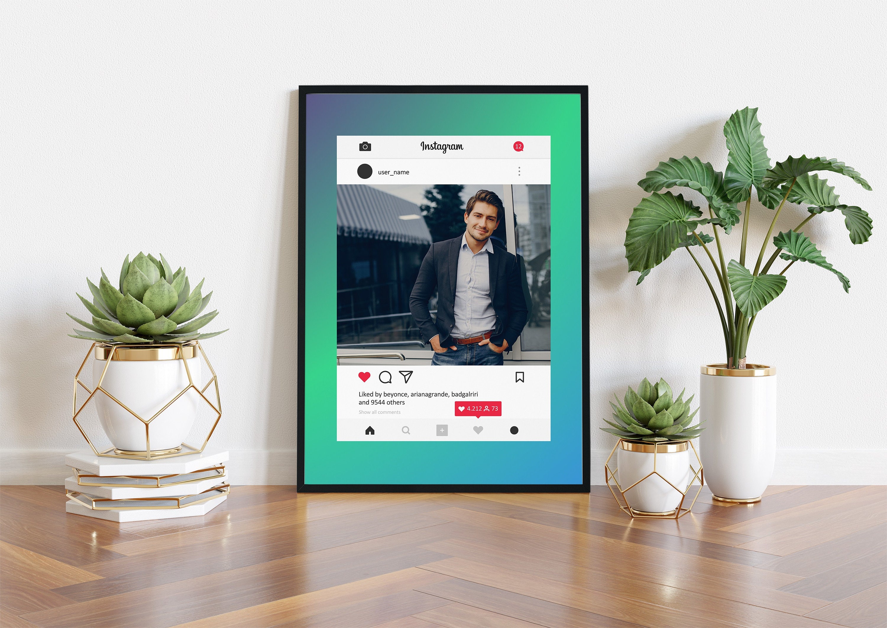 Personalized Instagram Post Print, Custom Gift Print With Photo ...