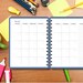 Teacher Planner Calendar Printable, Flexible Academic Year Planner ...