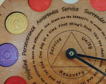 12 Step Recovery Clock - Etsy