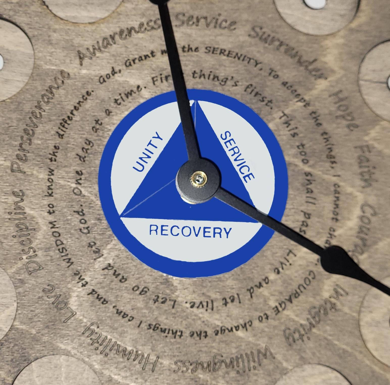 12 Principles 10" Recovery Clock - Etsy