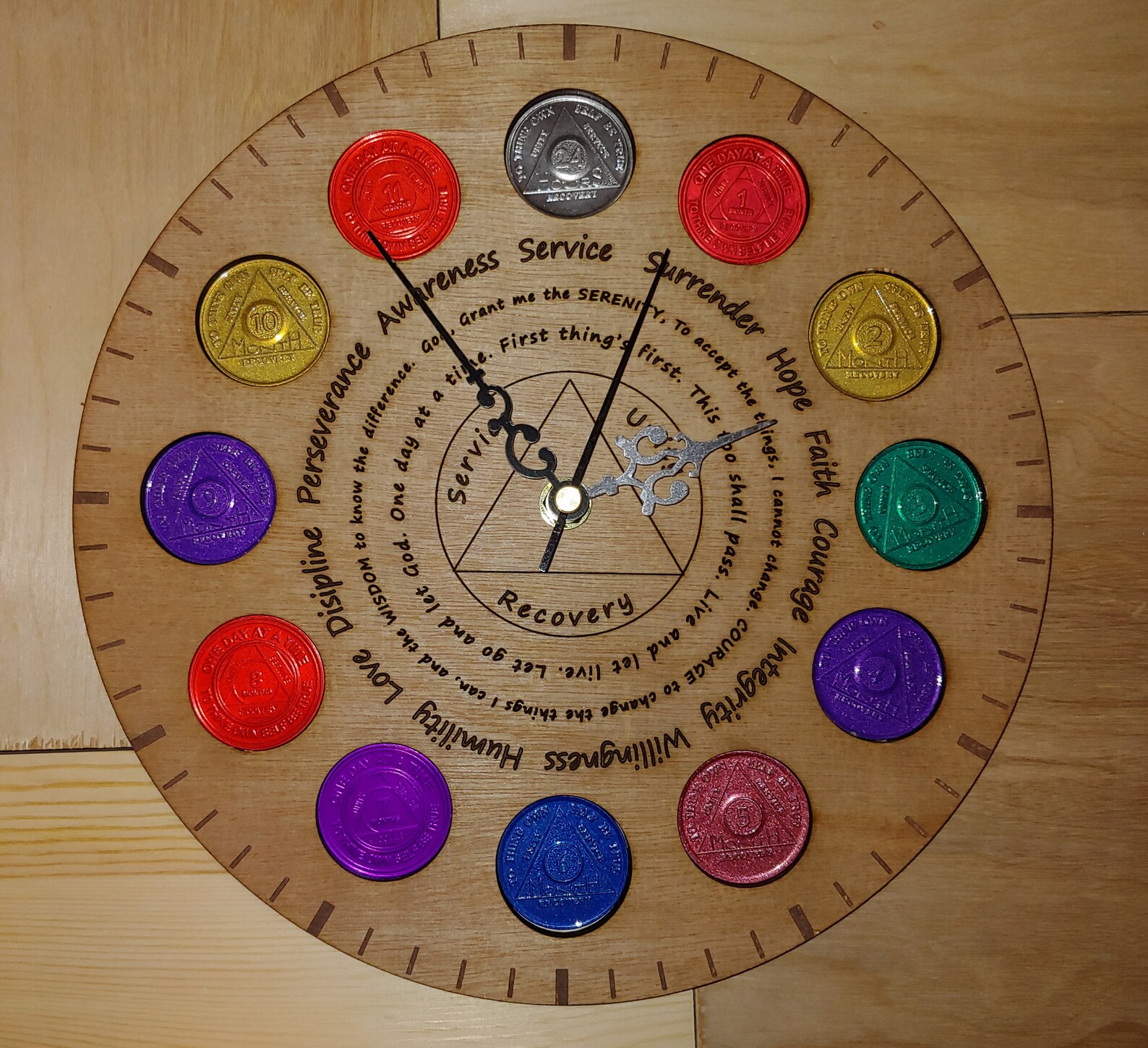 12 Principles 10 Recovery Clock - Etsy