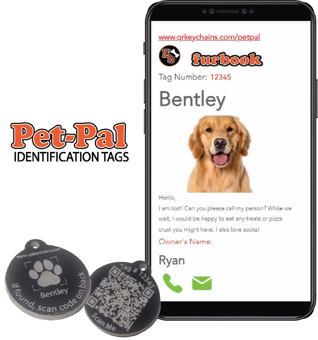 Petpal Pet QR Code ID Tags - Etsy