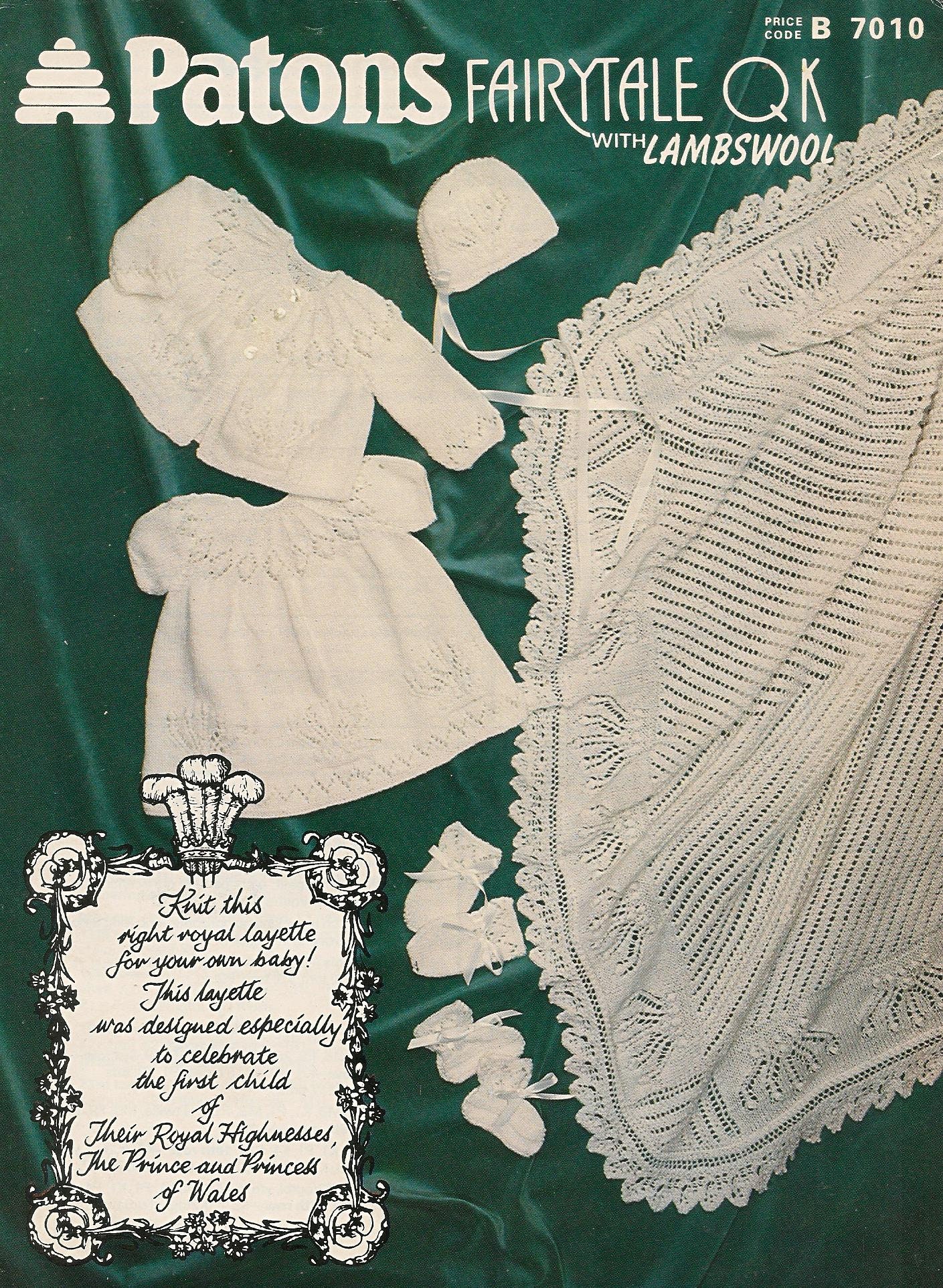 Royal Layette Knitting Pattern - Etsy