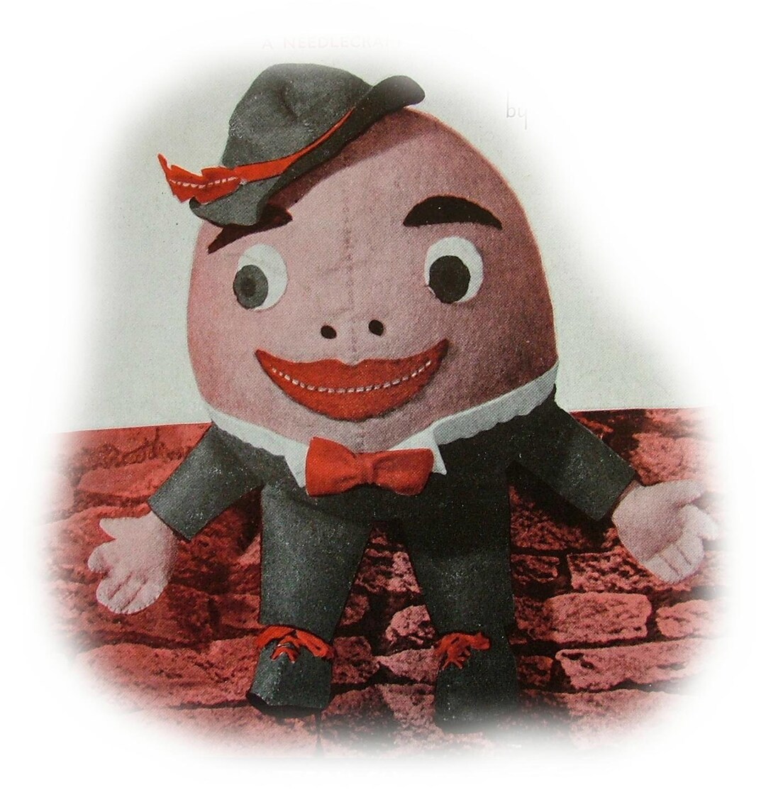 HUMPTY DUMPTY Vintage Toy Sewing Pattern 1940s - Etsy
