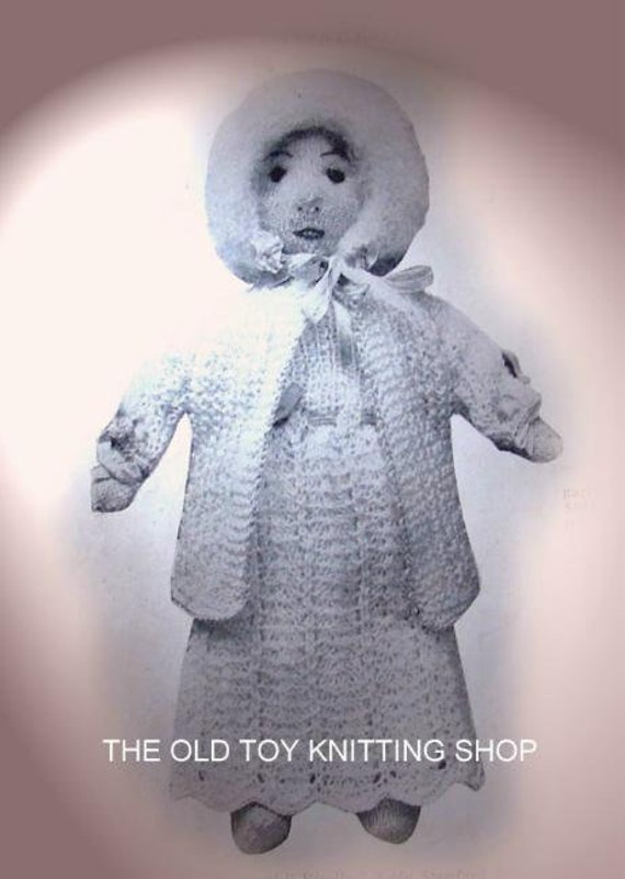 Vintage Rag Doll Knitting Pattern 1910/1920 - Etsy