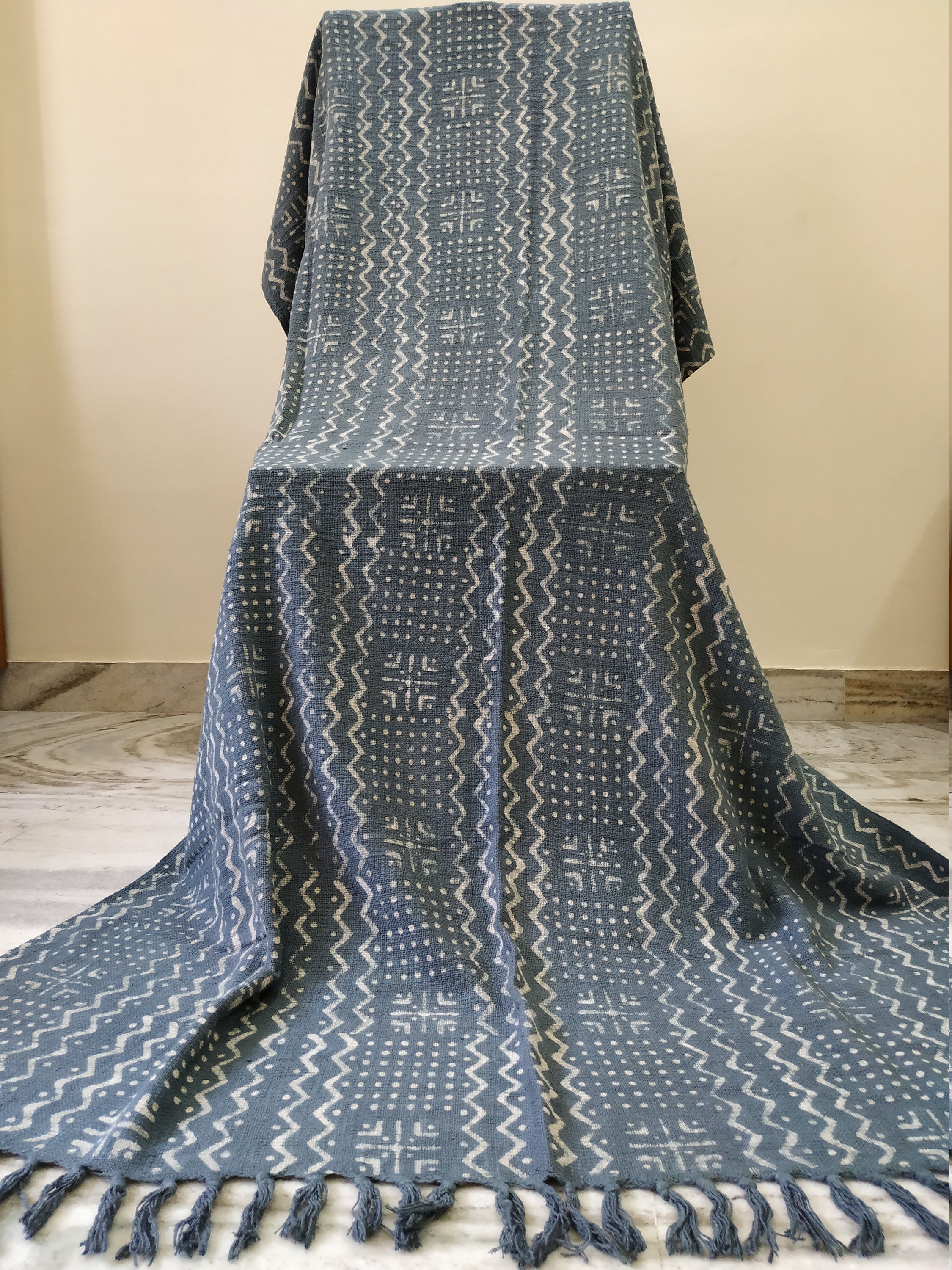 Gray Handmade Throws Handwoven Sofas Throws Blanket Couch - Etsy