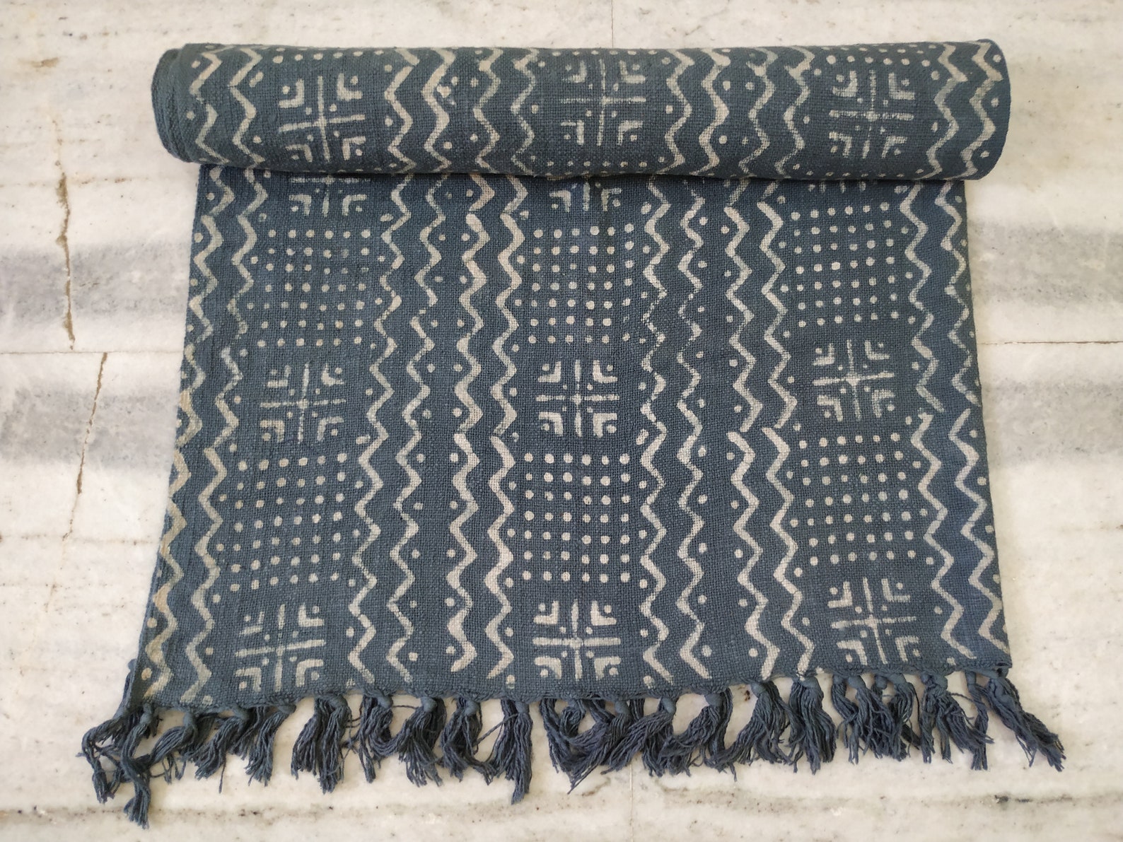 Gray Handmade Throws Handwoven Sofas Throws Blanket Couch Cover 100% ...