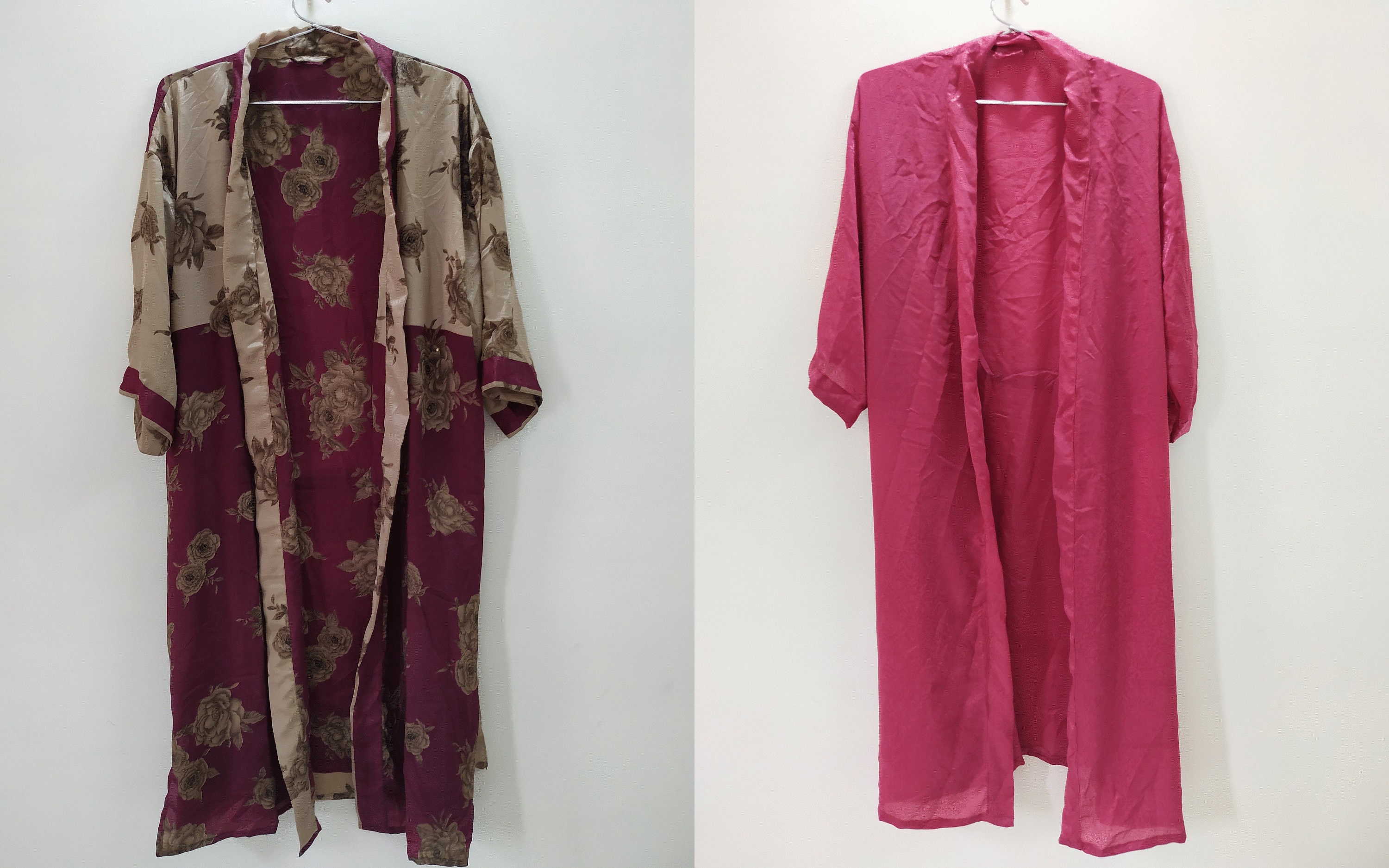 Saree Kimono Robes,floral Kimono Robe,soft and Comfortable Bath Robes ...