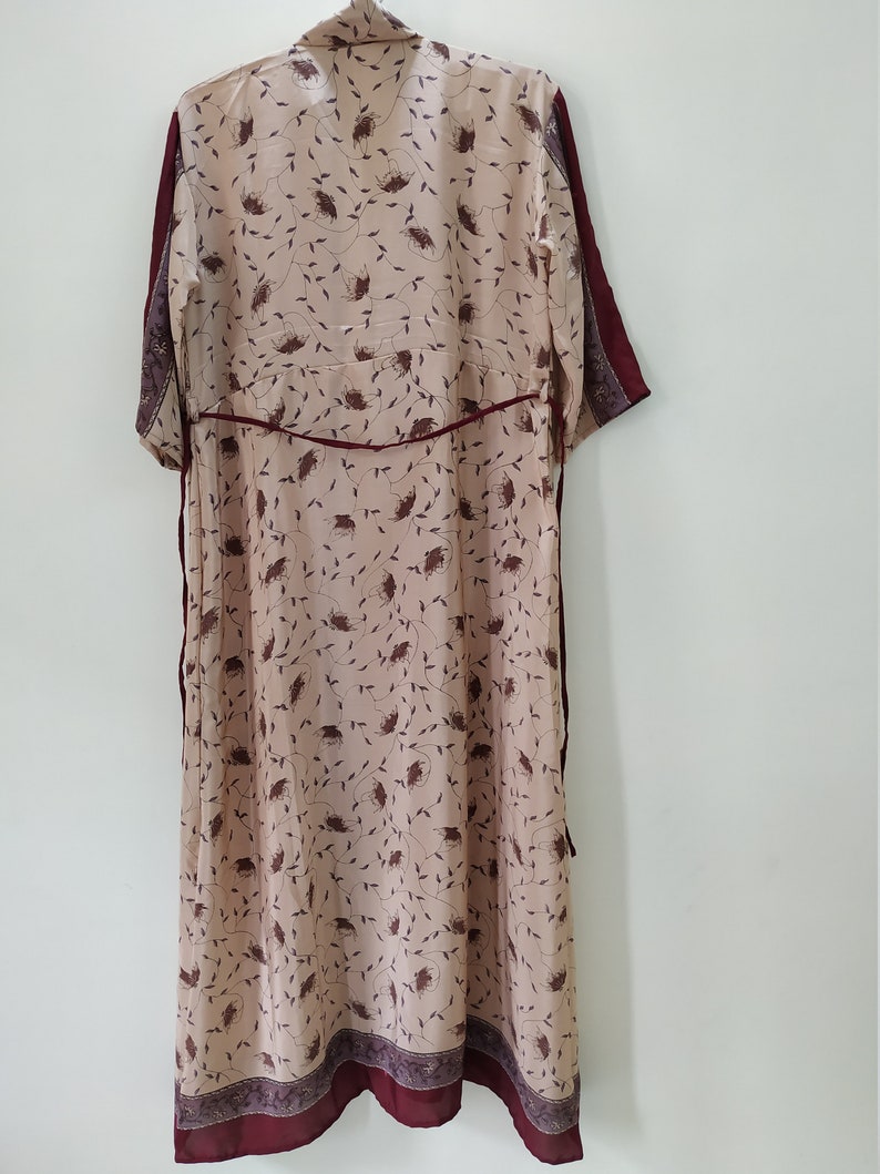 Kimono Gown/ Dressing Gown Robe/ Upcycled Saree Robe/ Vintage - Etsy