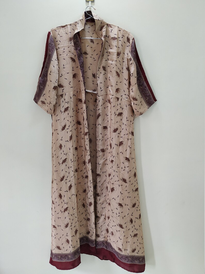 Kimono Gown/ Dressing Gown Robe/ Upcycled Saree Robe/ Vintage - Etsy