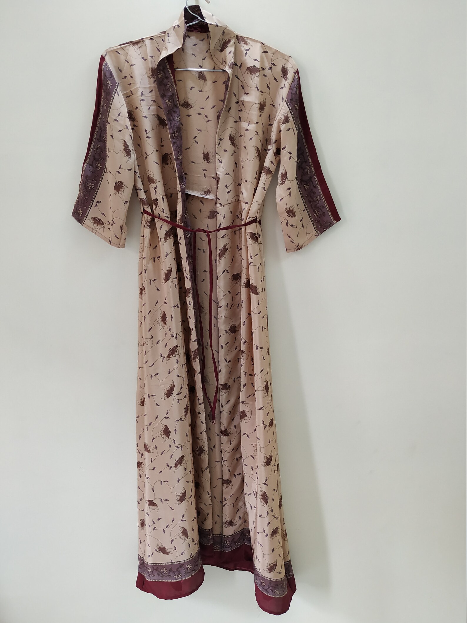 Kimono Gown/ Dressing Gown Robe/ Upcycled Saree Robe/ Vintage - Etsy
