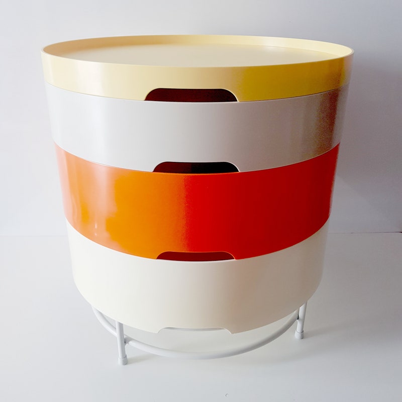 Orange Side Table - Etsy