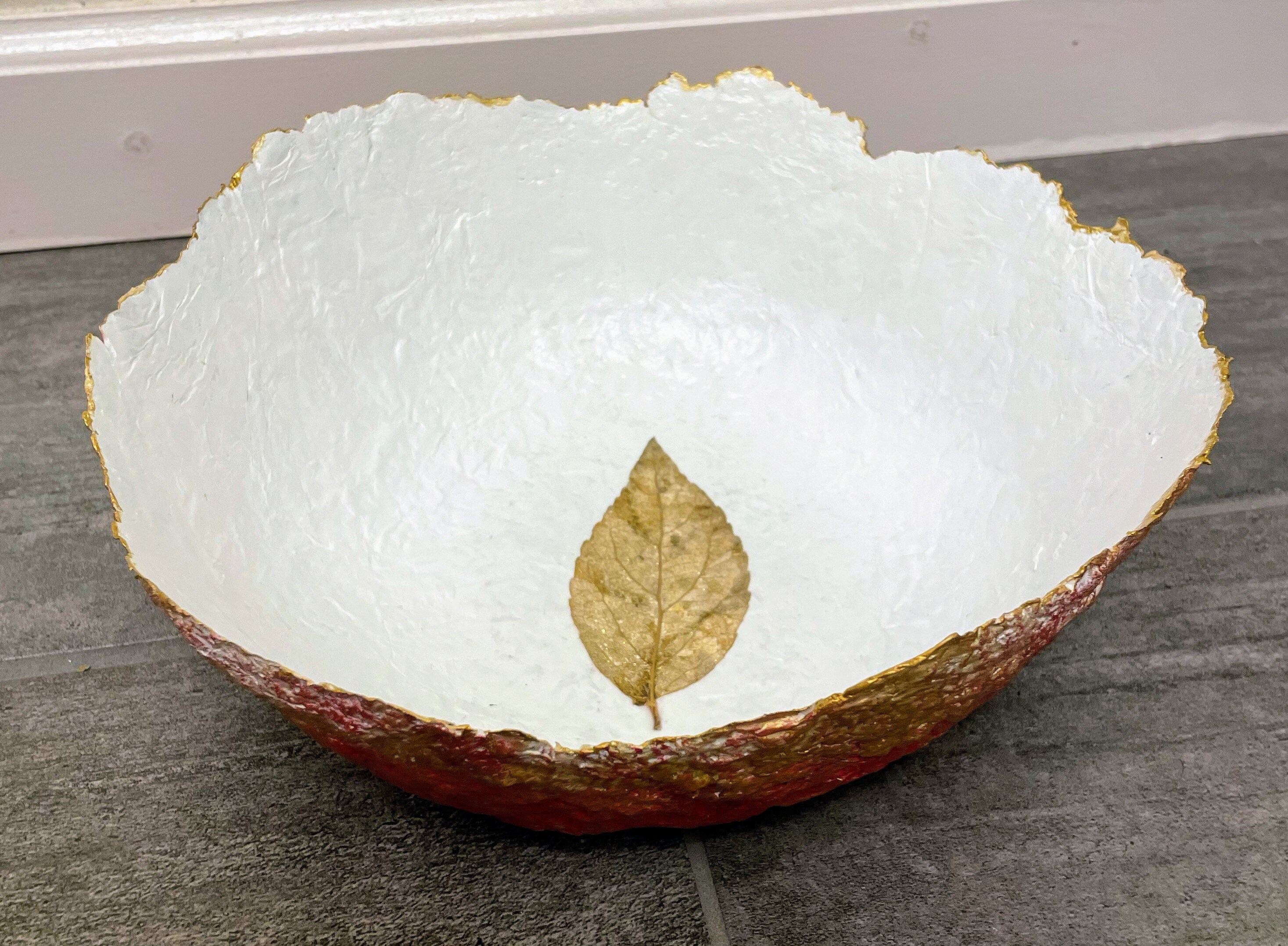 Large Size Paper Mache Pulp Bowl, Decorative Paper Recycled Bowl With ...