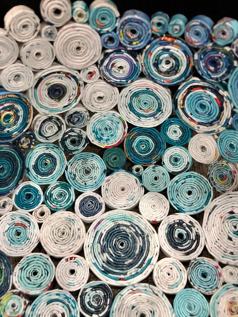 Recycled Coiled Rolled Paper Bowl 7D X 4H | Etsy