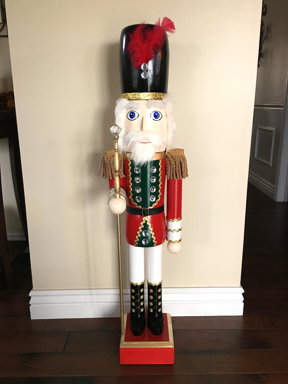 Giant Wooden Nutcracker Soldier Plan: Hand-drawn Woodworking - Etsy