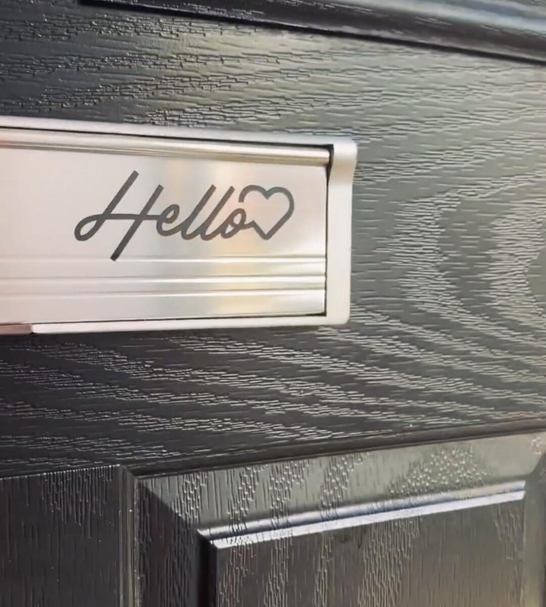 Personalised Letterbox Label Hello, Home, 'the surnames' - Etsy