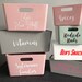 Personalised Storage Boxes Choice of 8 Fonts 6 Different Sizes - Etsy UK