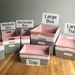 Personalised Storage Boxes Choice of 8 Fonts 6 Different Sizes - Etsy UK