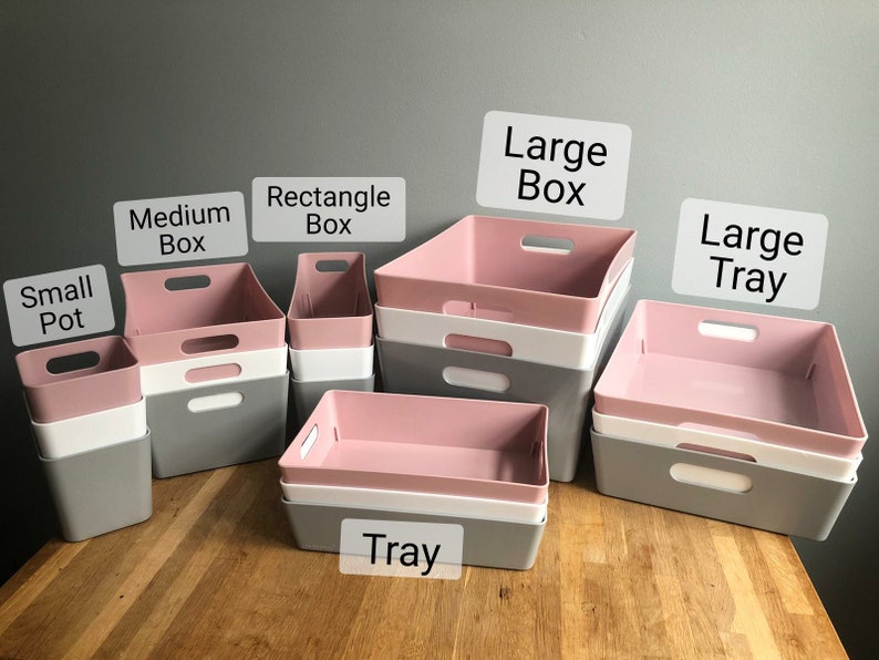 Personalised Storage Boxes Choice of 8 Fonts 6 Different - Etsy UK
