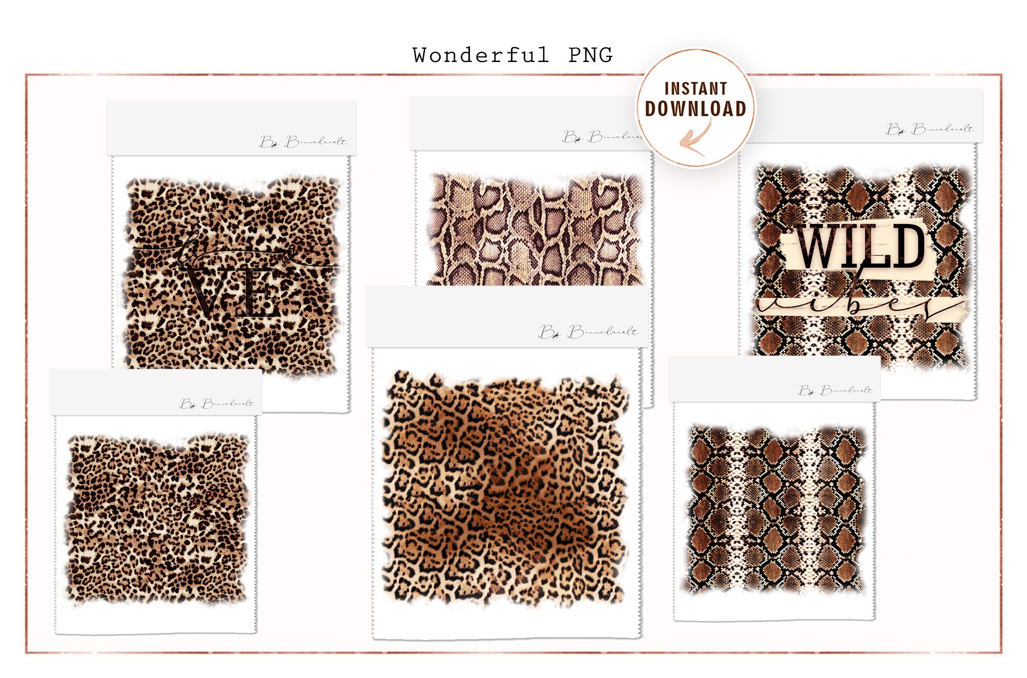 Animal Print Bundle Pack Sublimation Design Leopard Skin Png Cheetah ...