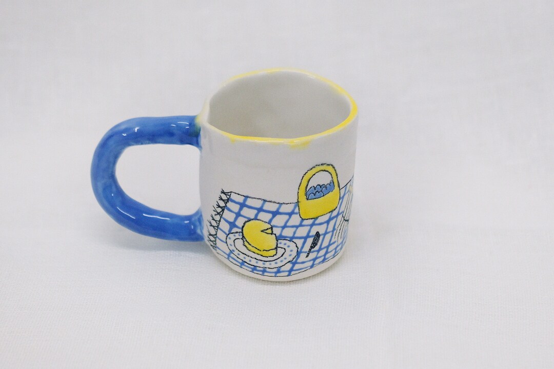 Still Life Illustrated Porcelain Mug - Etsy