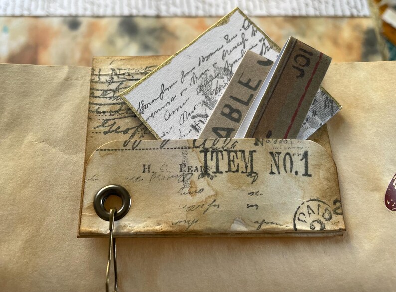 5 X Hidden Paperclip With Pocket/page Embellishment/concealed Paperclip ...