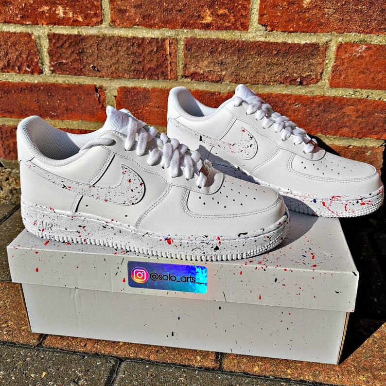 Custom Splatter Nike Air Force 1 - Etsy