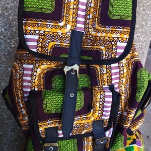 ANKARA BACKPACK Multi Pockets - Etsy