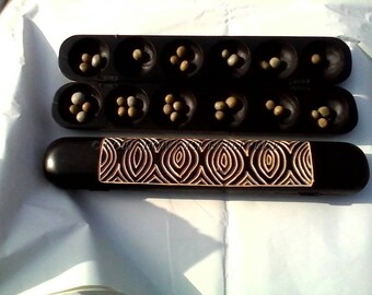 Mancala Board Game Oware Wood Board Game Handmade Oware Board - Etsy