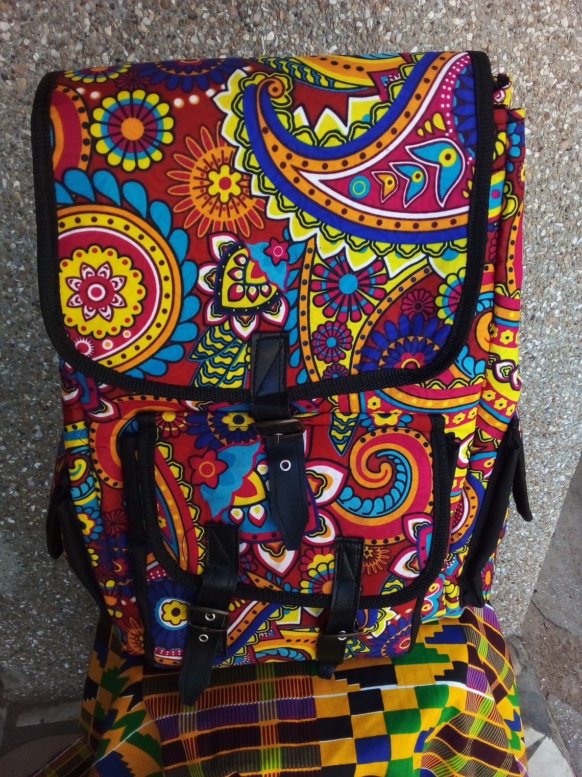 ANKARA BACKPACK Multi Pockets | Etsy