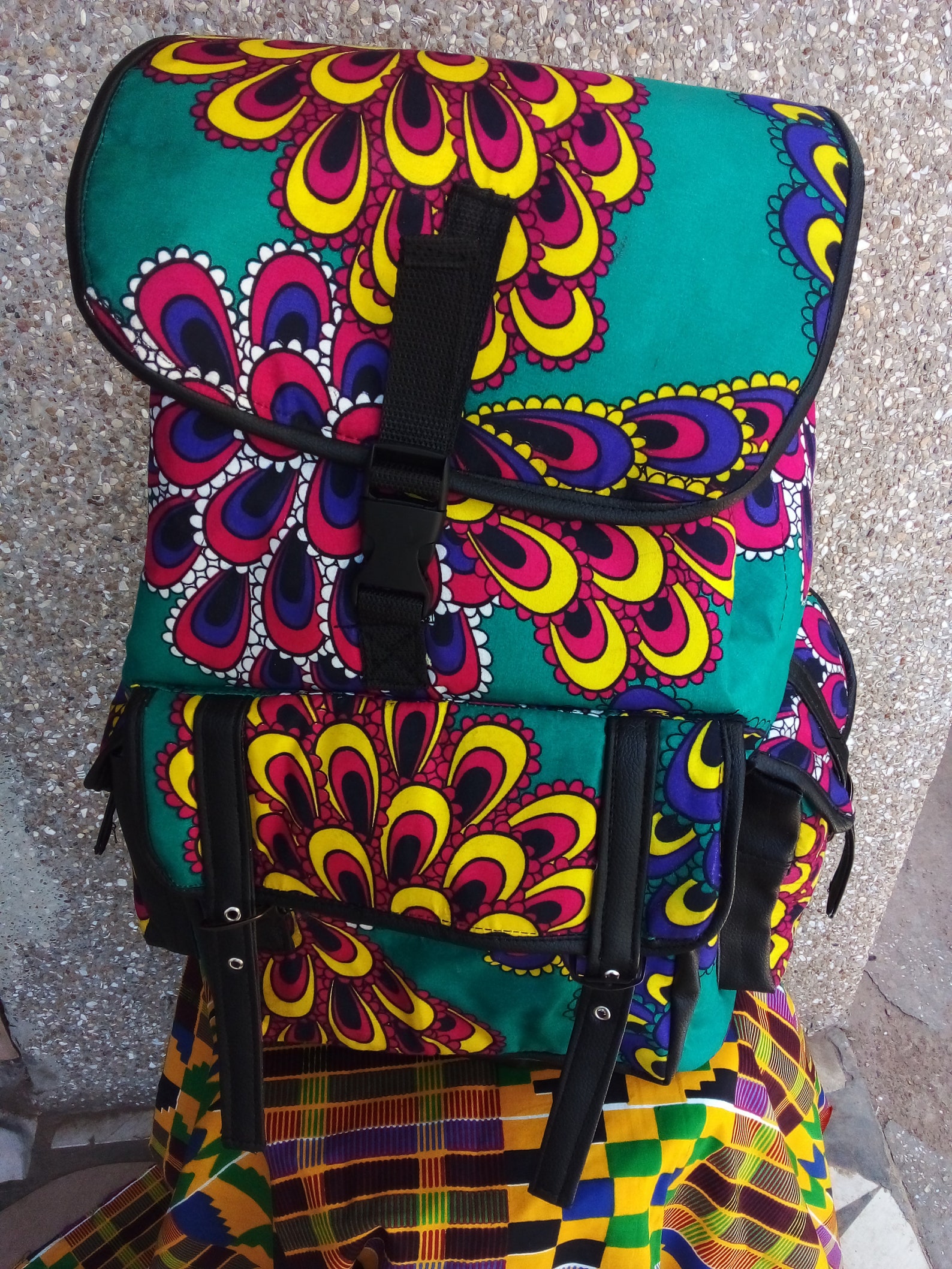 ANKARA BACKPACK Multi Pockets - Etsy