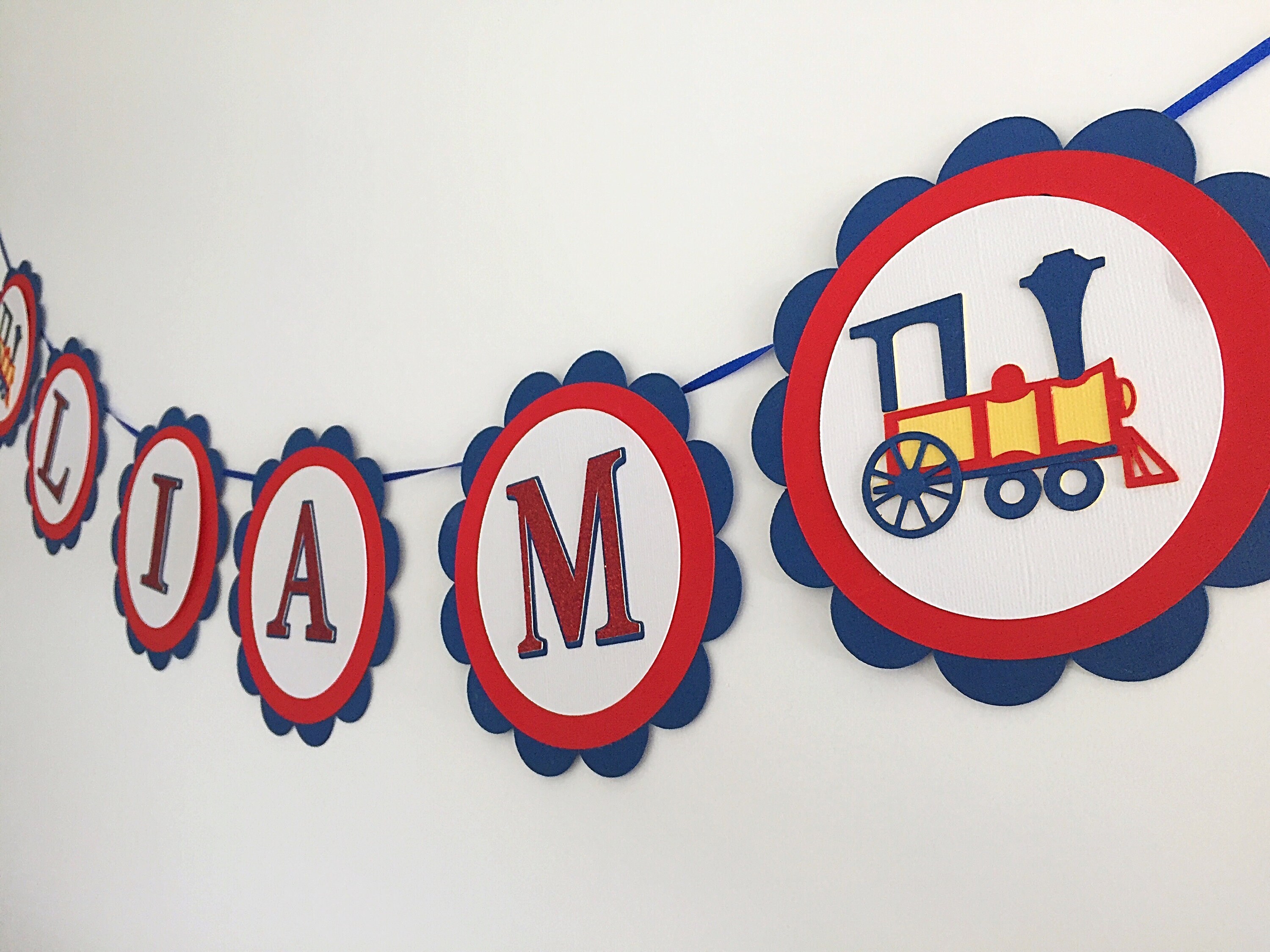 Train Banner happy birthday train banner train birthday | Etsy