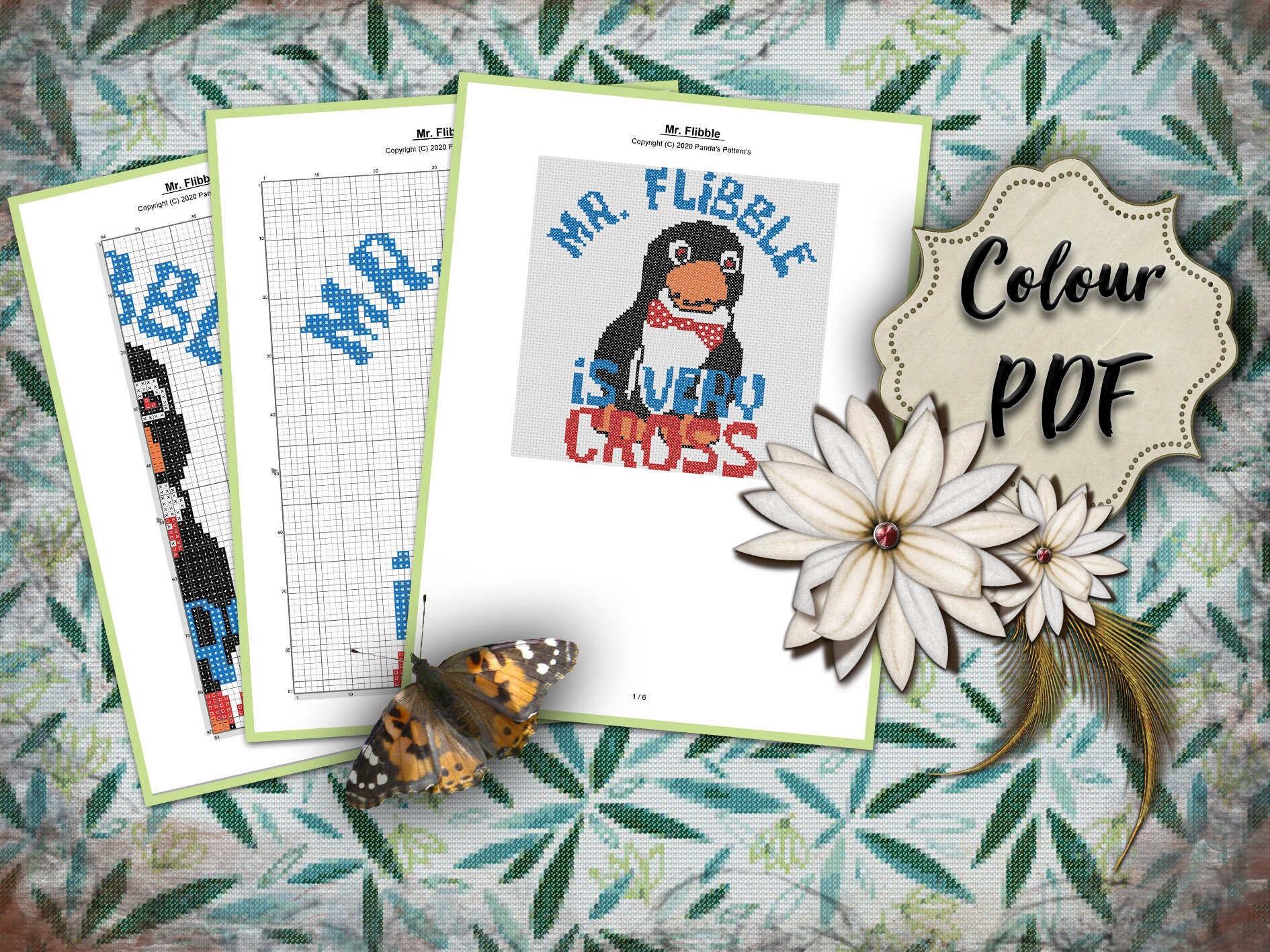 Mr. Flibble Cross Stitch Pattern (PDF Download) - Etsy