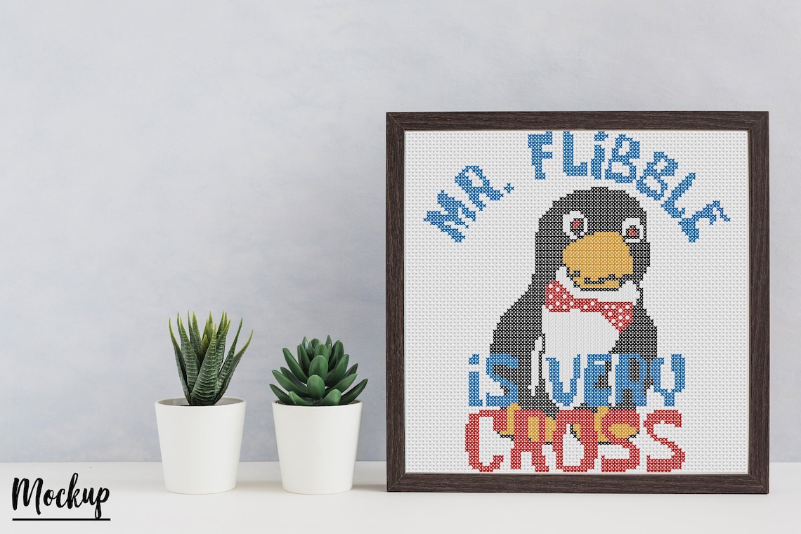 Mr. Flibble Cross Stitch Pattern (PDF Download) - Etsy