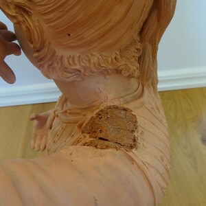 Large Bust of a Girl Terracotta Urbach Brothers Turn - Etsy