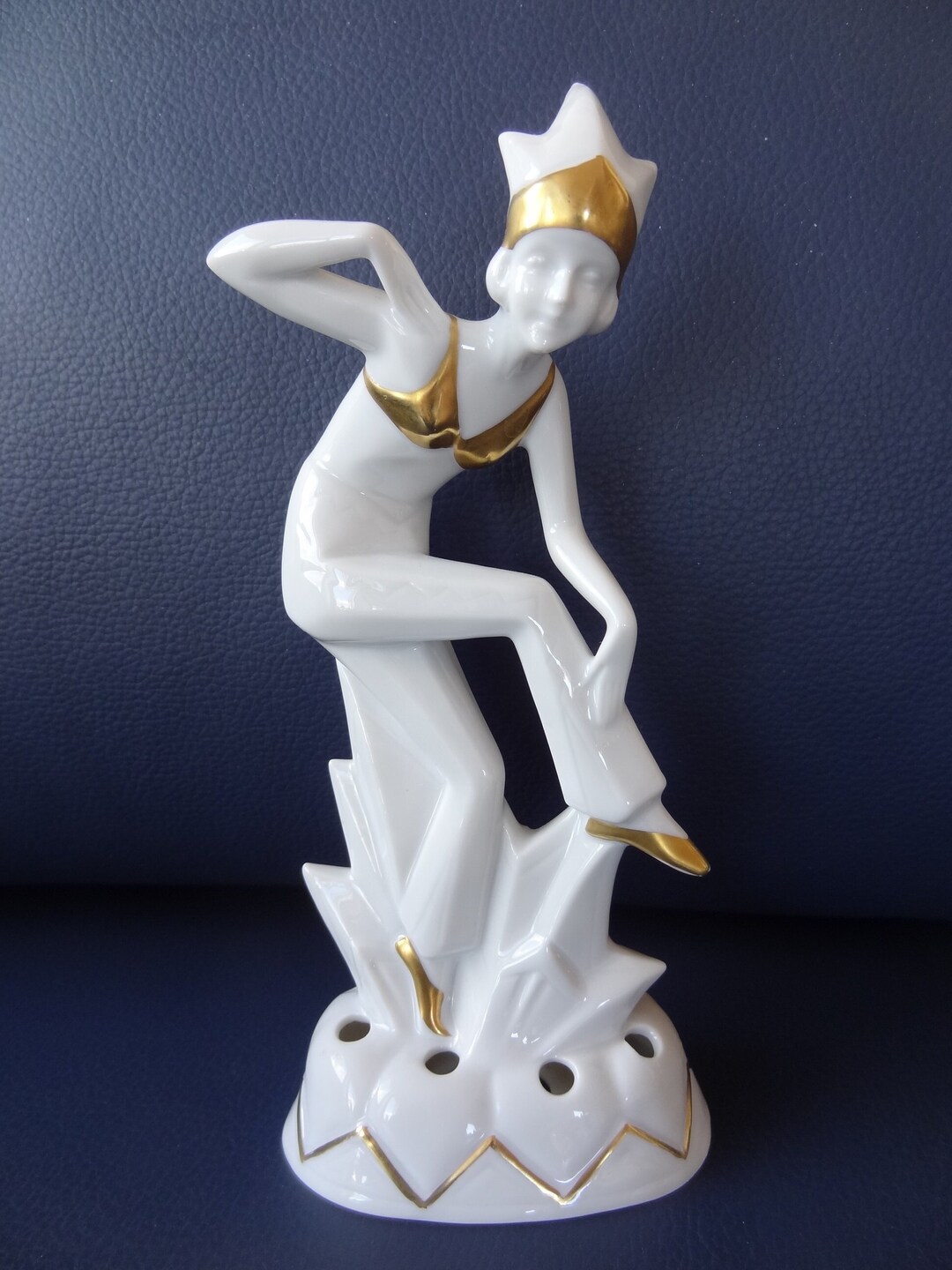 Art Deco Figure, Porcelain, Flower Vase, Dancer, Günthersfeld - Etsy UK