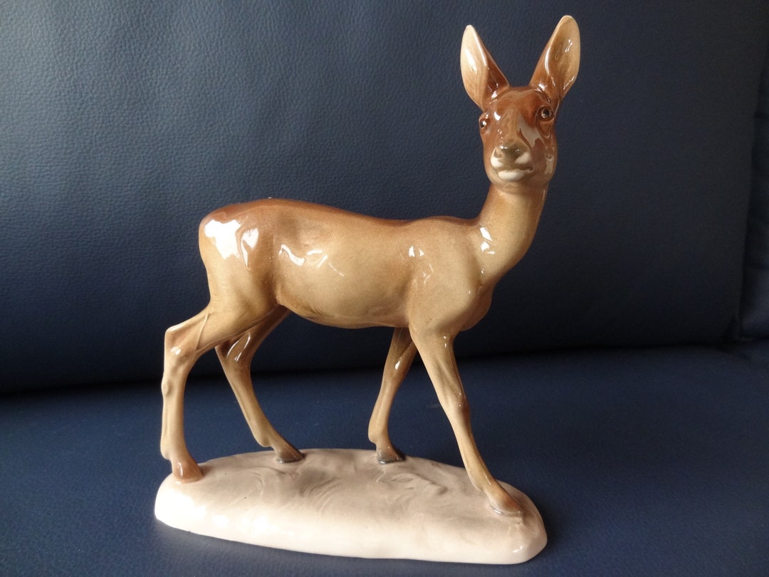 Porcelain Figure, Hertwig Katzhütte, Deer - Etsy
